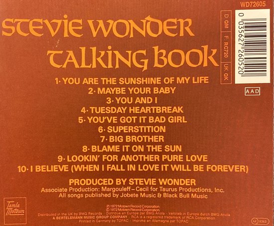 Talking Book, Stevie Wonder | Muziek | bol