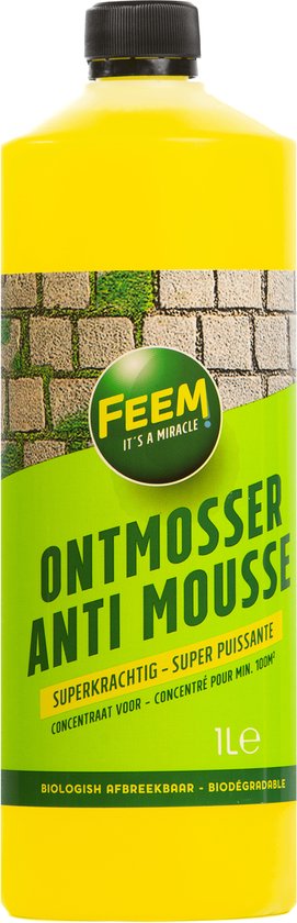 Feem Ontmosser - Groene aanslagverwijderaar-1 Liter -biologisch ...