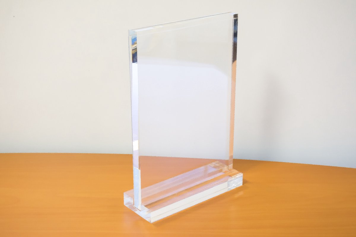 Luxe A4 Plexiglas display menukaarthouder met standaard 2,3cm dik | bol