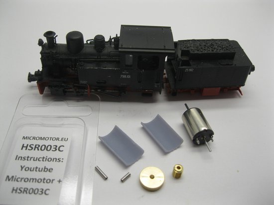 micromotor HSR003C HOe motor ombouwset voor Roco BR 99, HF110C, u.a. | bol