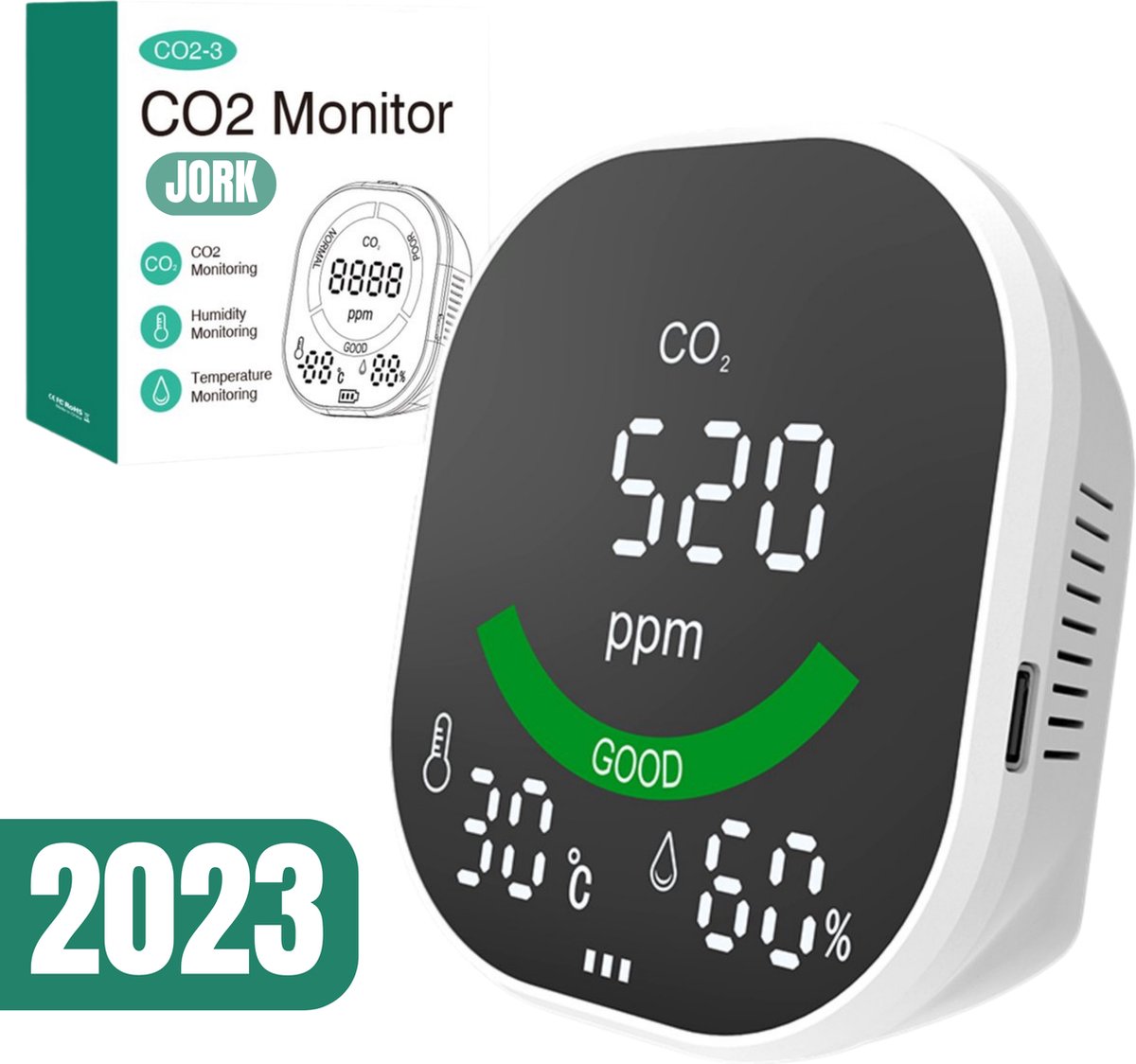 Co2 meter - Co2 meter binnen - Co2 meter - luchtkwaliteitsmeter - Co ...