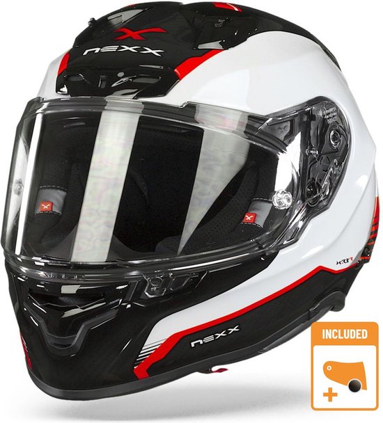 Nexx X.R3R Carbon White Red L | bol