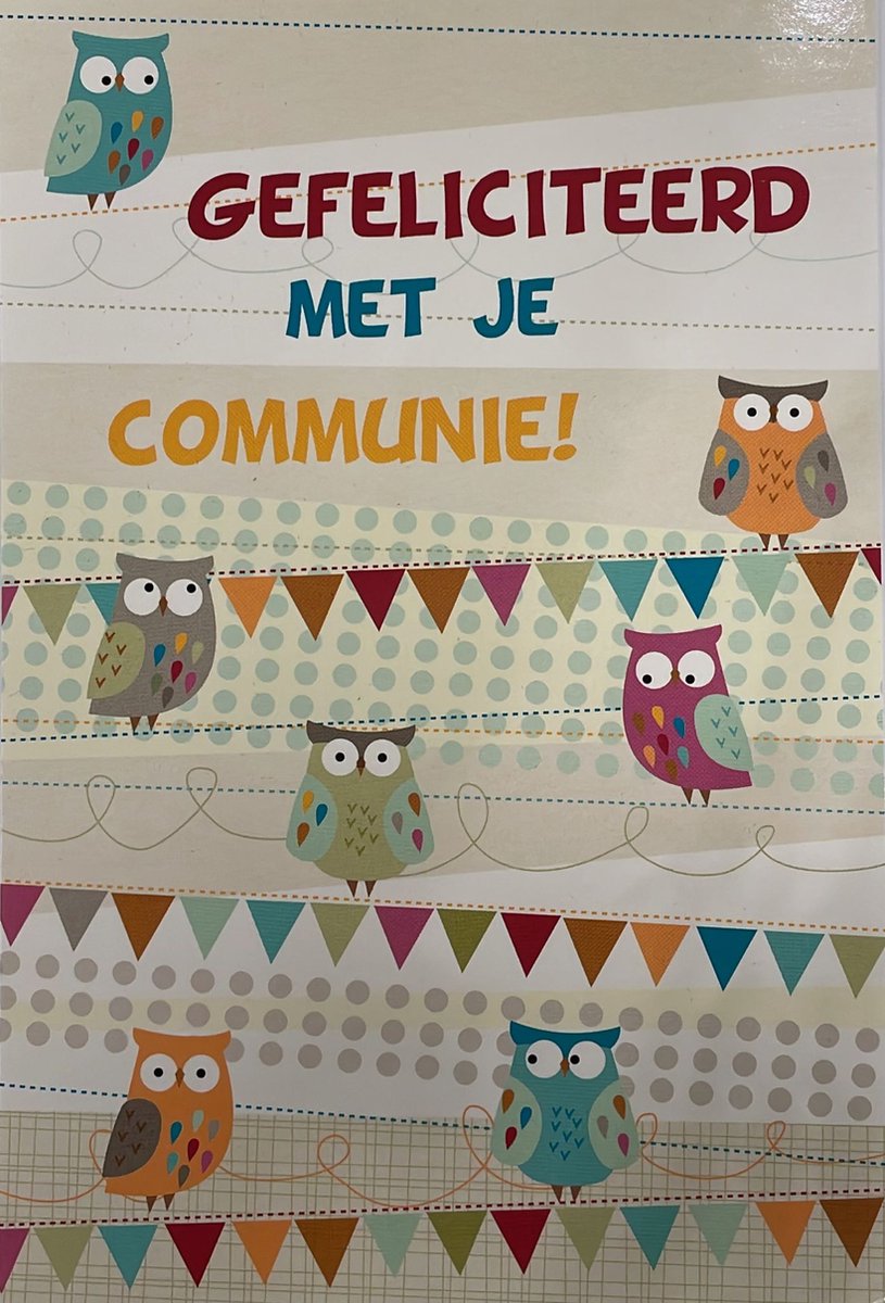 Ansichtkaart: Gefeliciteerd met je Communie 12 cm x 18 cm / katholiek ...