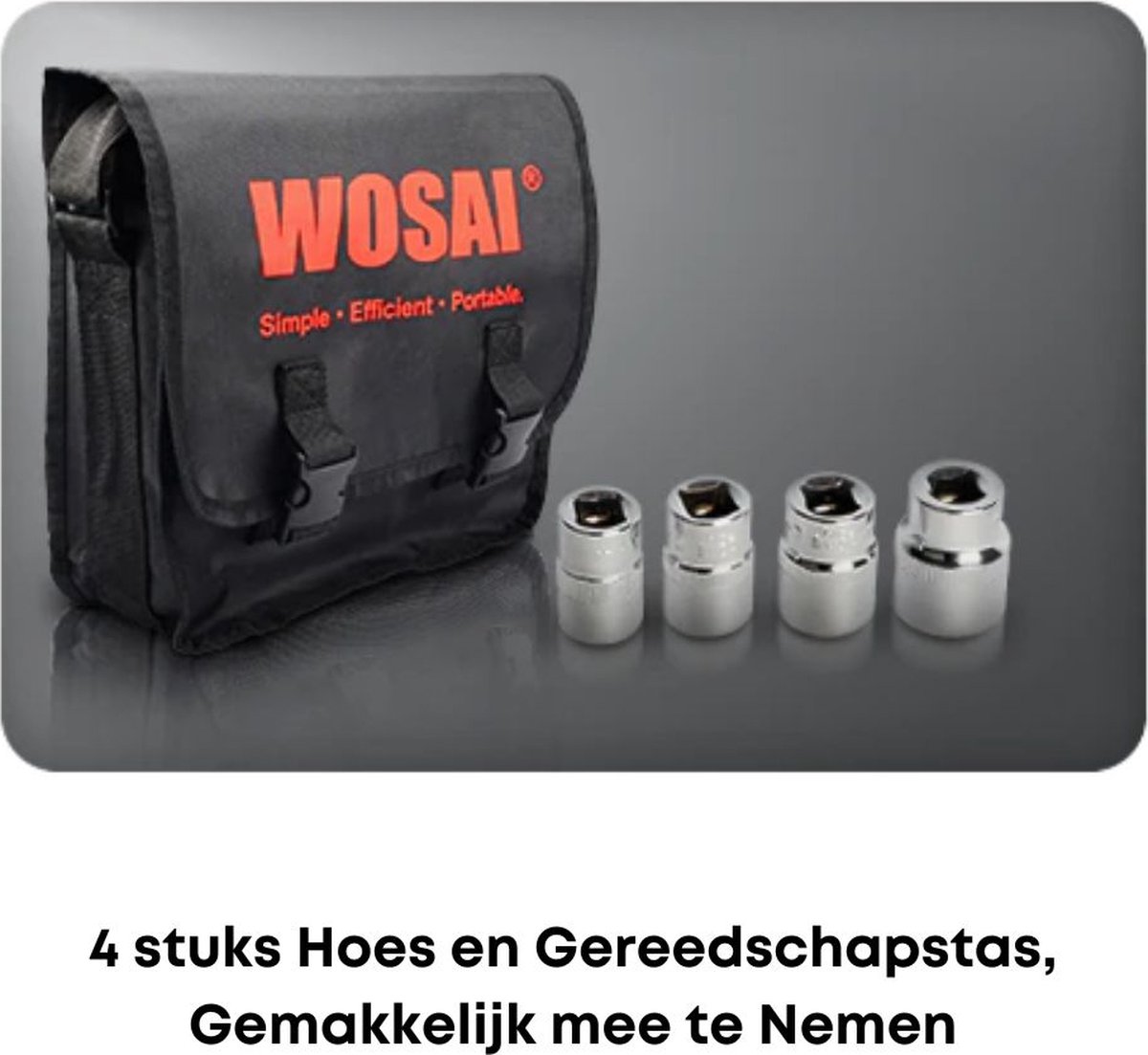 Wosai 45NM - Draadloze Elektrische Sleutel - 12V 3/8 - Ratelsleutel ...