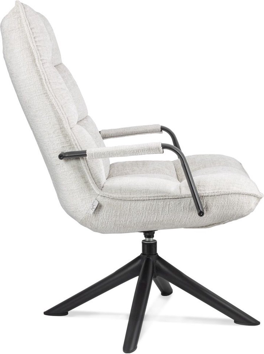 Draaifauteuil Hidde met armleuning naturel | bol