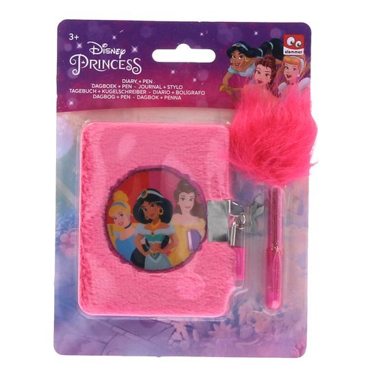 Disney Princess Dagboek Met Slotje - Pen - Fluffy Dagboek - Geheim ...