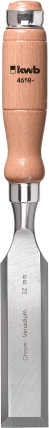 KWB steekbeitel - Houtbeitel - 32 mm - Houten heft - 455932 | bol.com