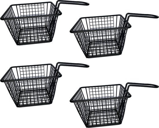 frietmandje, serveermandje, frituurmand 4 stuks | bol.com