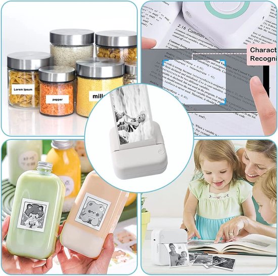 Mini printer- Pocket printer- Fotoprinter- Foto- Bluetooth - Draadloos ...