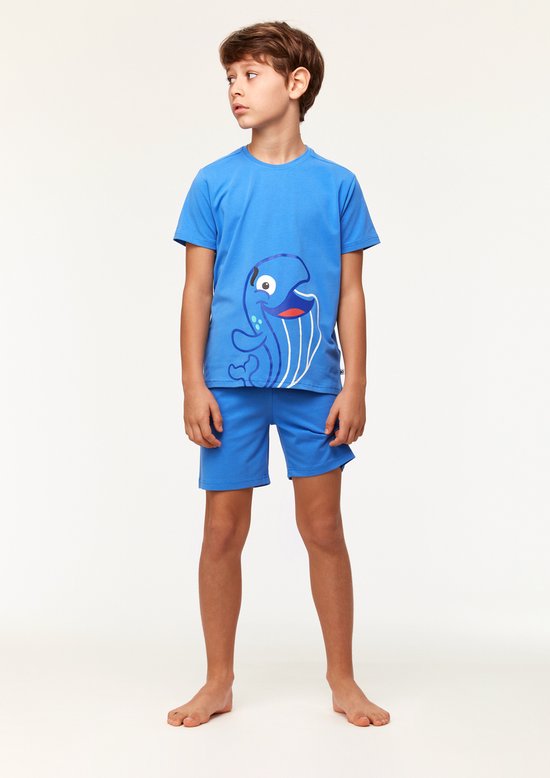 Woody pyjama jongens - blauw - walvis - 231-1-PLE-Z/866 - maat 98 | bol.com