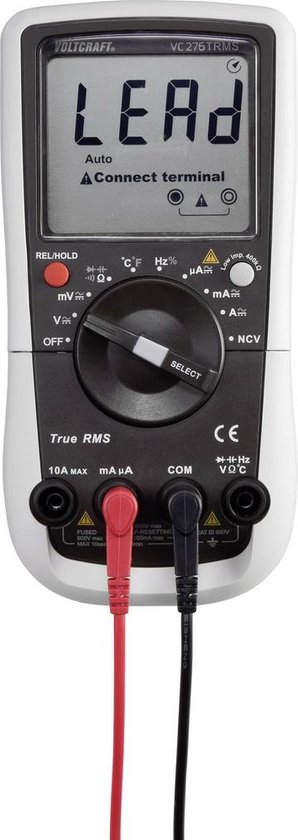 VOLTCRAFT VC276 Handheld multimeter Digital CAT III 600 V Display ...