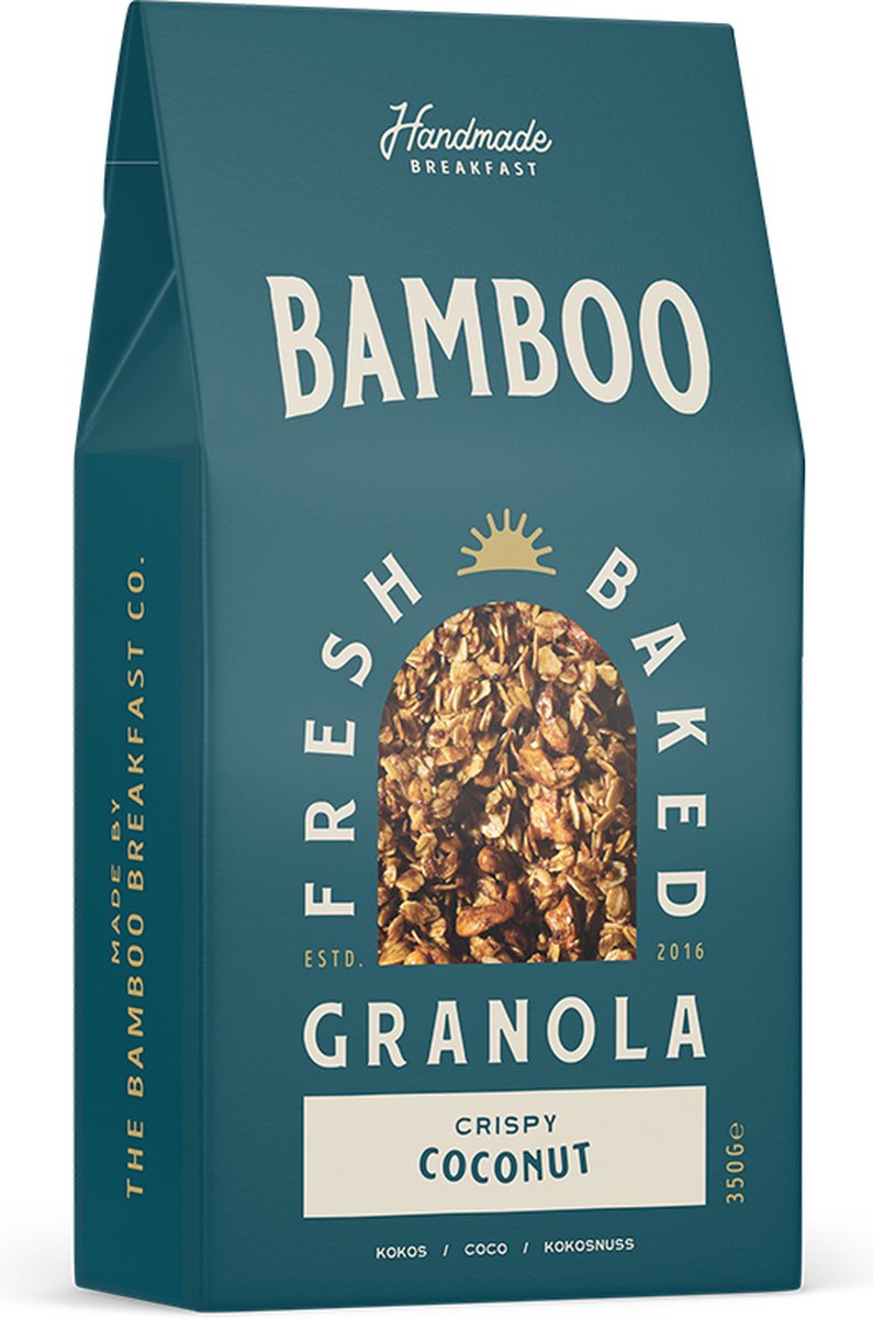 Bamboo granola - crispy coconut - 350g x 3 | bol