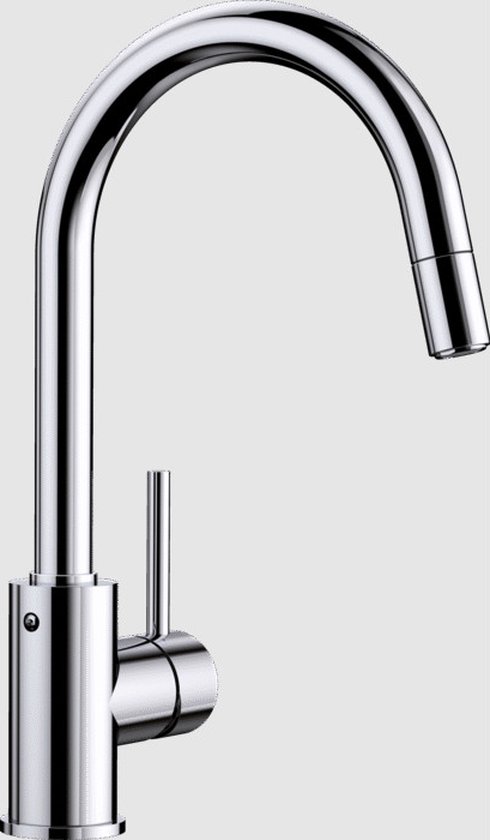 Keukenkraan met uittrekbare sproeikop, chroom | bol