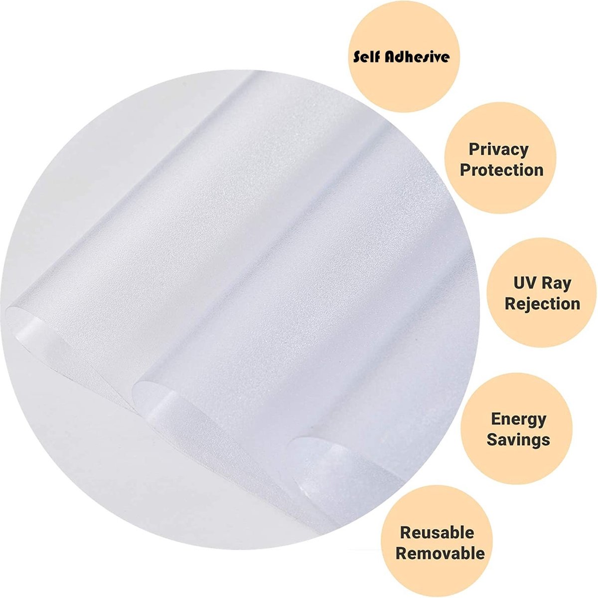 WiseGoods Luxe Isolerende Raamfolie Mat HR++ - Isolatie - Raam Folie ...