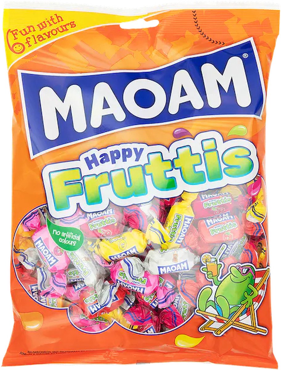 Maoam happy frutis - 325 gram - snoep - fruit | bol