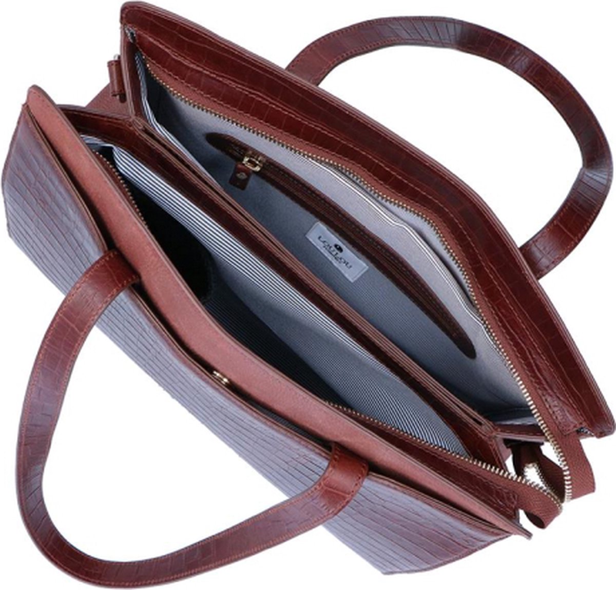 Loulou Essentiels Laptoptas / Werktas / Aktetas Dames - Classy Croco ...