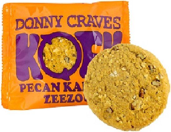 Donny Craves Vegan koek pecan karamel zeezout 70 gr x 12 | bol