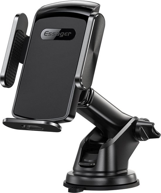 Essager Universele Telefoonhouder Auto Dashboard/Raam Zuignap Zwart | bol