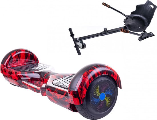 Pakket Hoverboard EV Flame Handle Met Hoverkart, 6.5 Inches, Dubbele ...