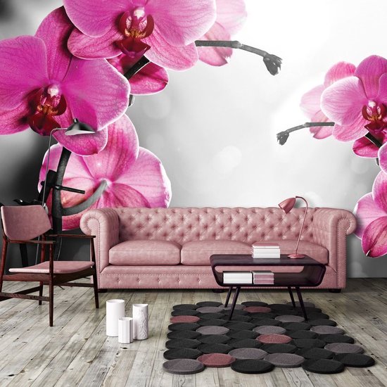 Fotobehang - Vlies Behang - Roze Orchidee - Orchideeën - 312 x 219 cm ...