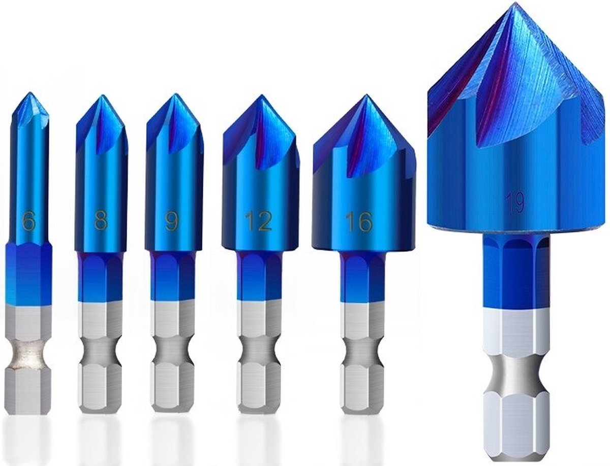 WiseGoods Luxe Verzinkboor Set - Borenset - Boren Boormachine ...