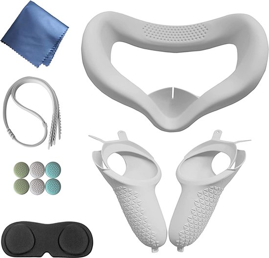 Oculus Quest 2 VR Grip Set - VR Cover - Face Cover - voor Oculus Quest ...