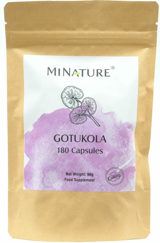 Gotu Kola Capsules 180 stuks - 450mg Poeder van Centella Asiatica ...