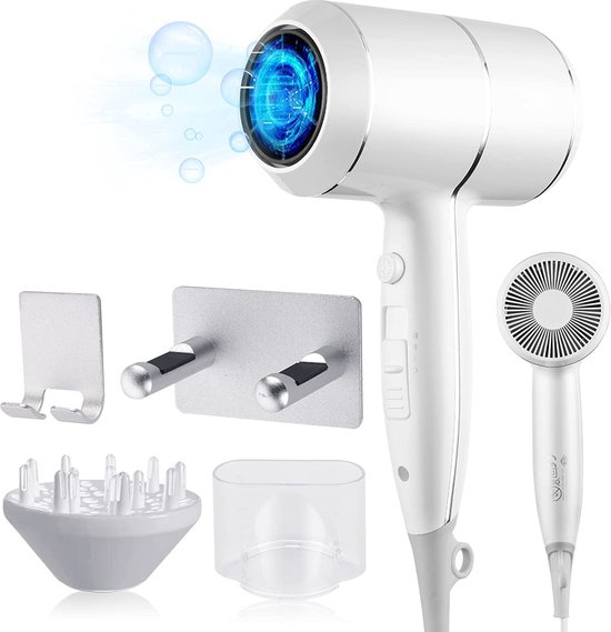 QL Haardroger Ionen 2000Watt met Diffuser en Concentrator,Föhn met ...