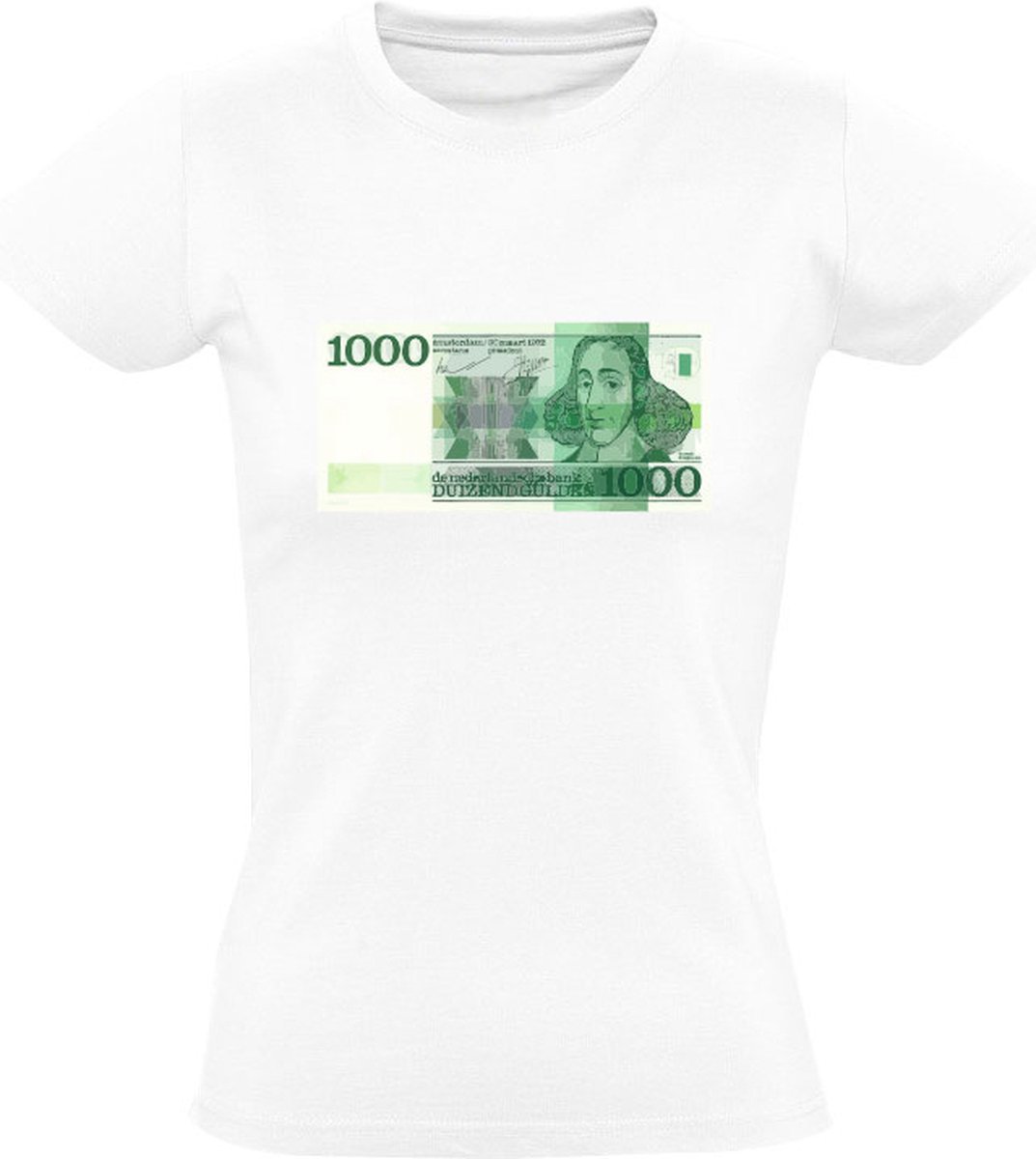 Briefje van 1000 Gulden Dames T-shirt | geld | biljet | briefgeld ...