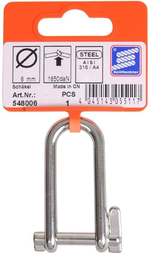 ProPlus Valsluiting Lang - Ø 6mm - A4 RVS AISI 316 - 1.850 daN | bol