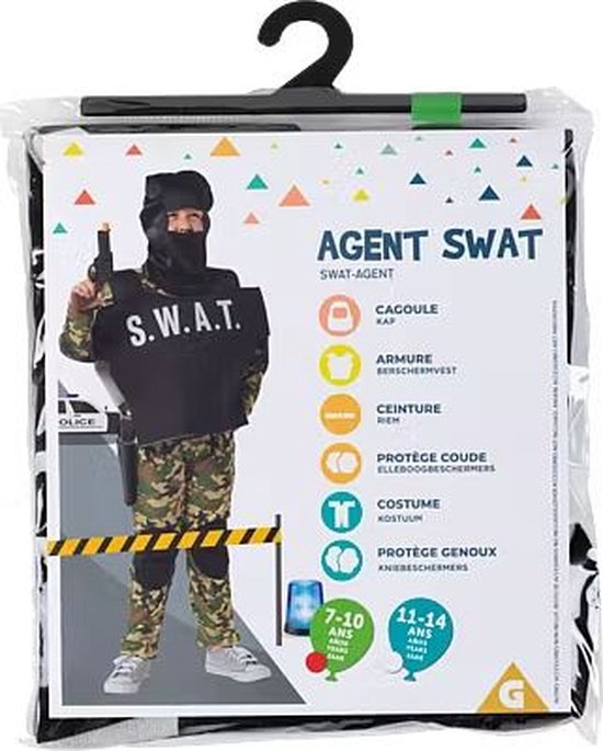 Kinderkostuum Kind Swat - 7/10 Jaar | bol.com