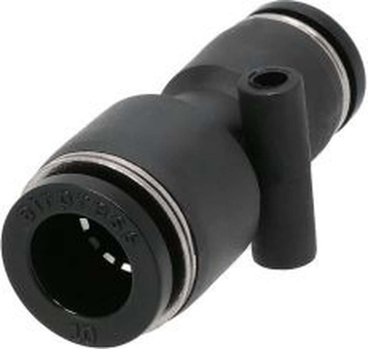 2x Pneumatische verloop insteekkoppeling - 6 bar - 6 / 4mm - Kunststof ...