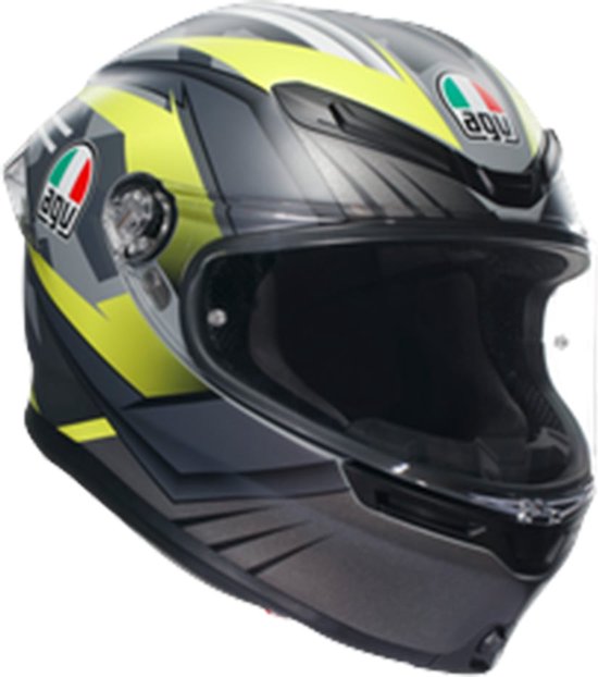 Agv K6 S E2206 Mplk Excite Mat Camo Neon Geel 005 Integraalhelm XXL | bol.com