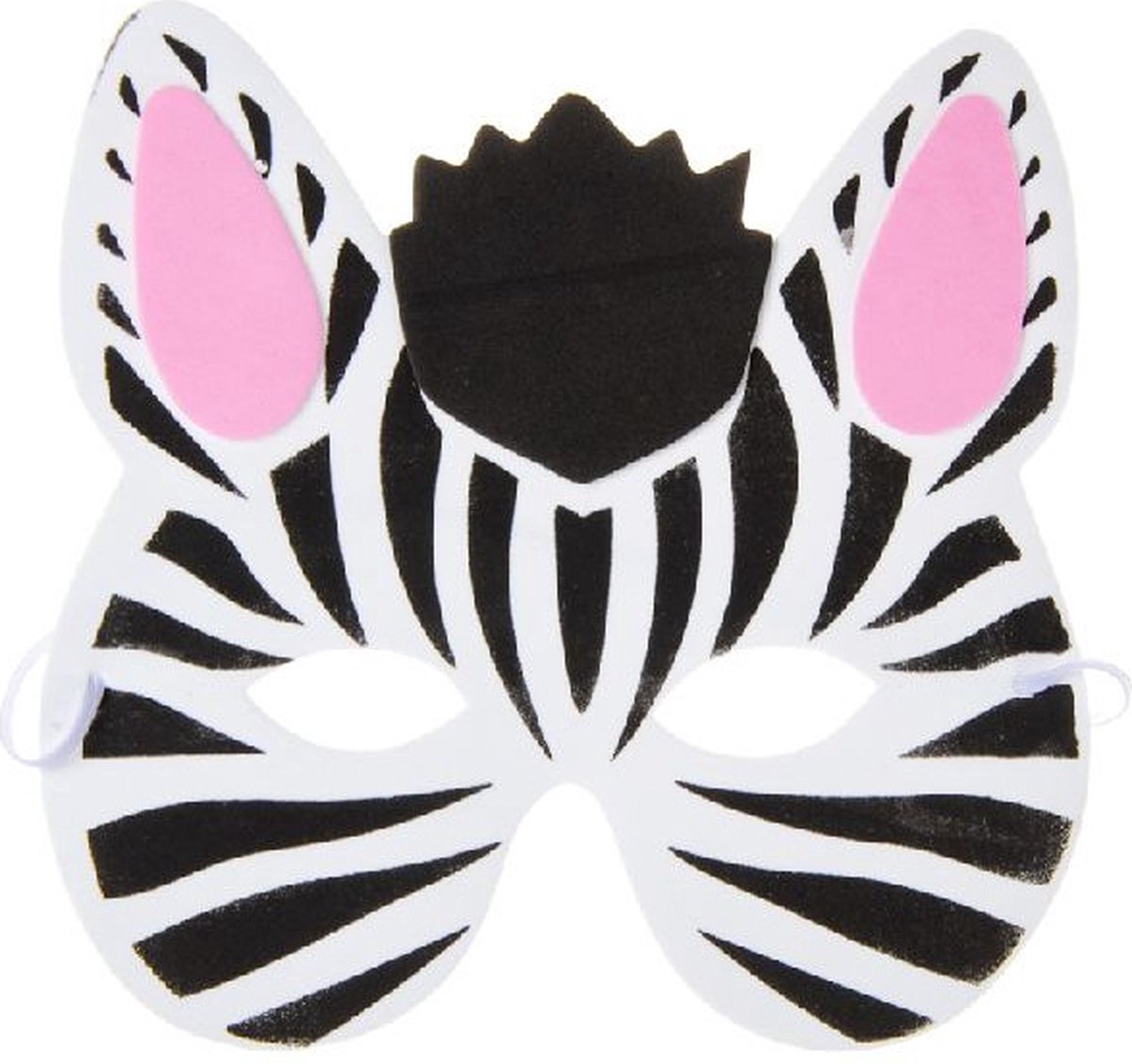 Masker safari dieren - set van 6 - leeuw zebra olifant giraf tijger aap ...