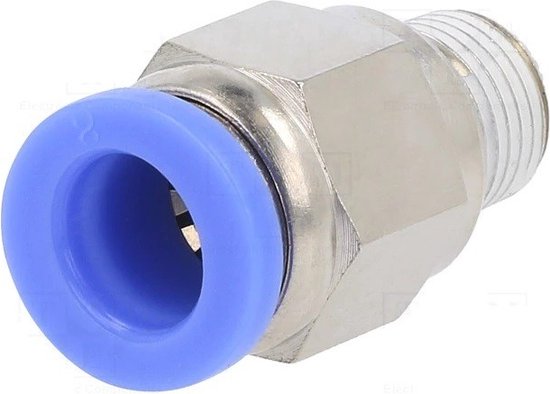 2x Rechte inschroef insteekkoppeling 8 x R1/4" - 15 bar | bol