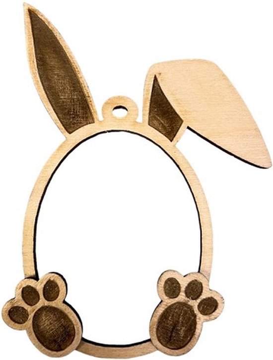 LBM paashanger paashaas - 5 hangers - hout | bol