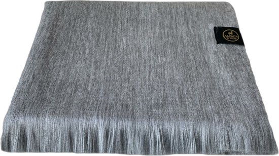 Alpaca D'Luxe Sjaal - Licht loodgrijs - Sjaal van alpacawol - Zacht en ...