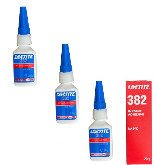 3 x Loctite 382 Instant Adhesive Tak Pak 20g Sekundenkleber ... 3 x Loctite 382 Instant Adhesive Tak Pak 20g Sekundenkleber ...