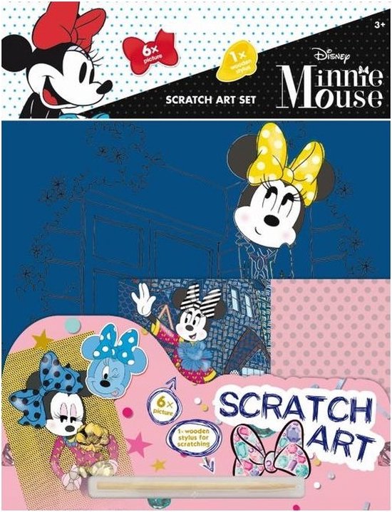 Minnie Mouse Scratch Art set - Inclusief kraspen - Creatief speelgoed ...