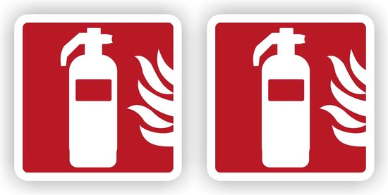 Brandblusser hier aanwezig stickers set. | bol