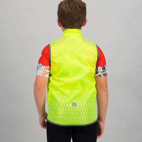 Sportful Windstopper mouwloos Kids Fluo - KID REFLEX VEST YELLOW FLUO ...