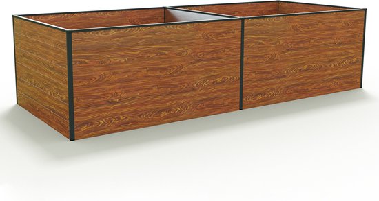 297 x 119 x 77 cm Moestuinbak Kingsize Daniela, Laklaag met houtoptiek ...