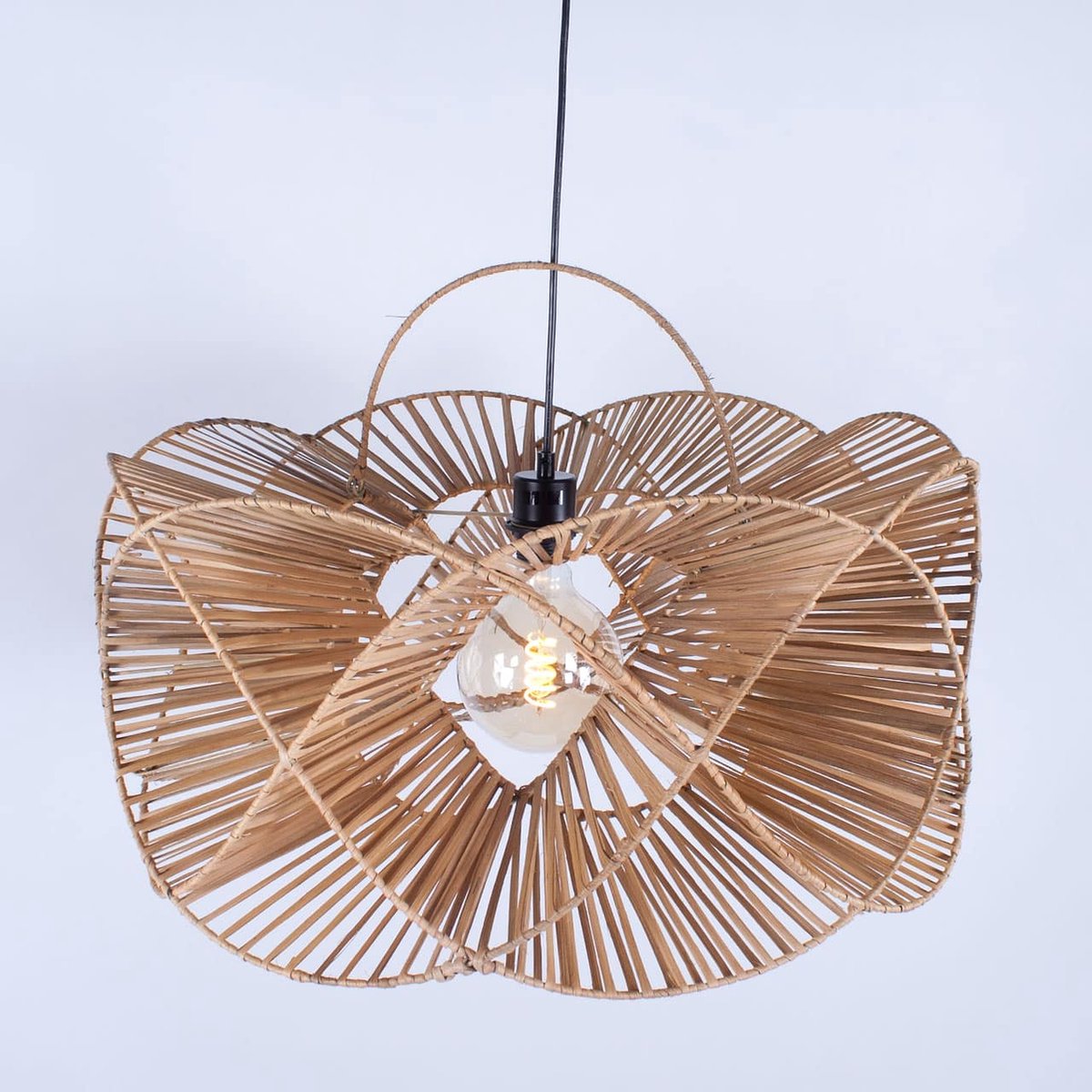 Rotan hanglamp 60 cm Wave | bol.com