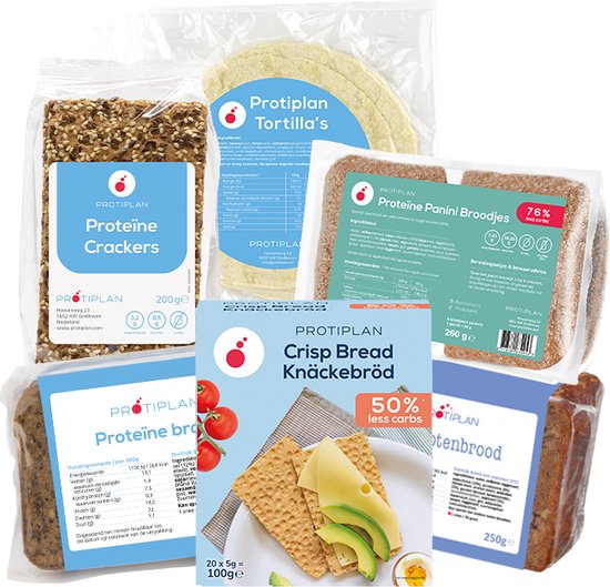 Protiplan | Mix Proteïne Brood & Crackers | Voordeelpakket | 6 x ...