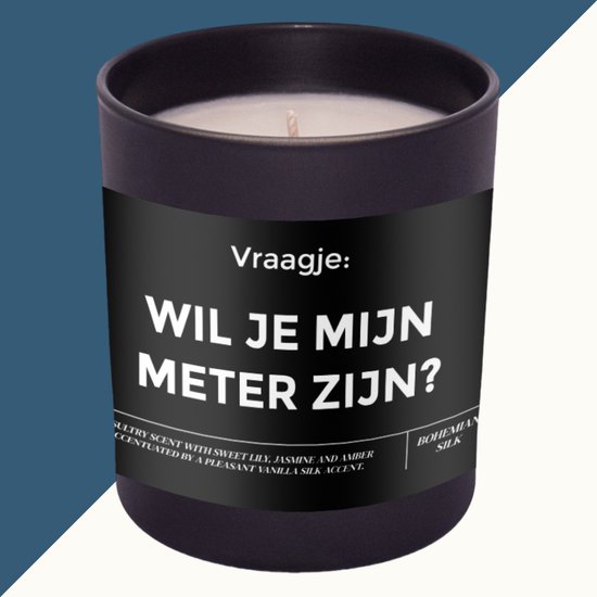 makeyour.com - Geurkaars Wil je mijn Meter Zijn? - Origineel Meter Vragen Cadeau -... | bol.com