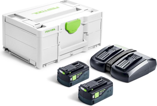 Festool SYS 18V 2x5,0/TCL 6 DUO Energie-set 18V in Systainer - 577707 ...