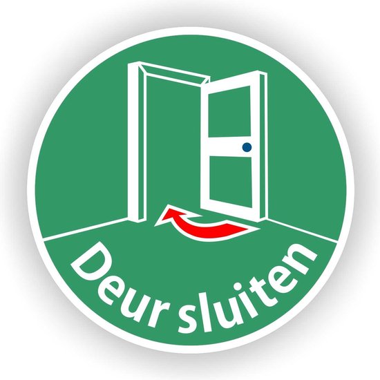 Deur sluiten sticker 20 cm | bol