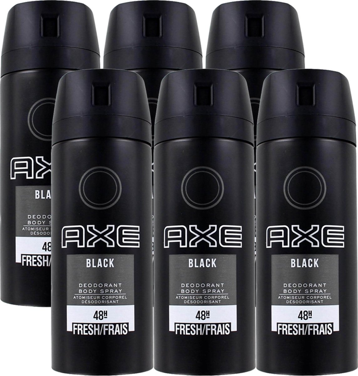 Axe Deodorant Spray 150 ml Black 6 stuks Voordeelverpakking | bol.com