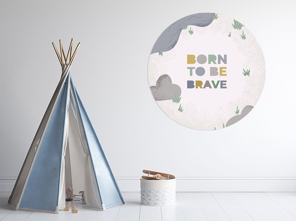 Behangcirkel Born to be Brave | bol.com