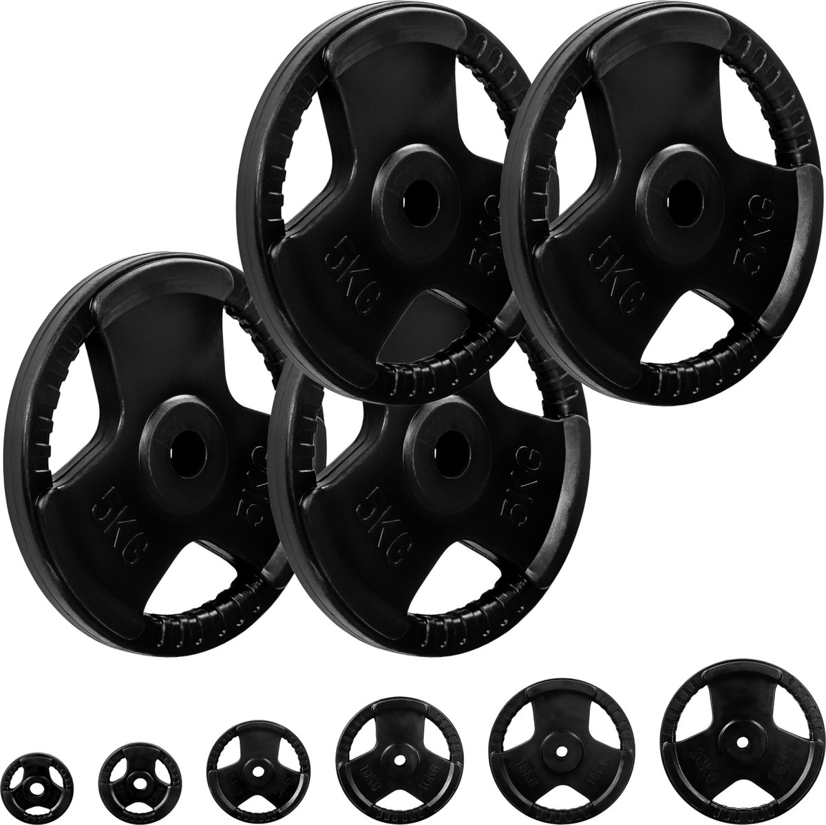 Halterschijven - Gewichten - Gewichten set - Gewichten fitness ...